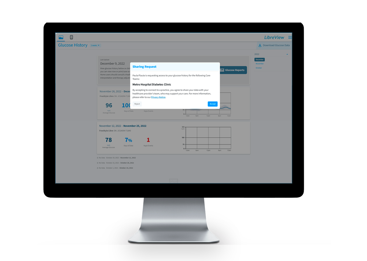 LibreView | Apps & Data Sharing | Abbott